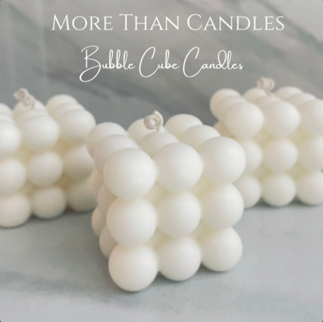 Bubble Cube Candles | 3 Layers – More Than Candles